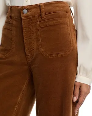FRAME Le Slim Palazzo Mode Corduroy Jeans - Maple Brow