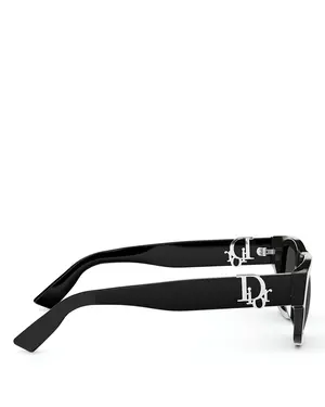 Dior Oblique S3i Rectangle Sunglasses - Black/smoke
