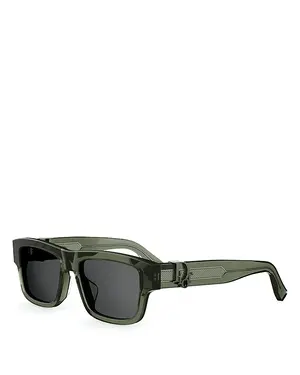 Dior Oblique S3i Rectangle Sunglasses - Green/solid Smoke