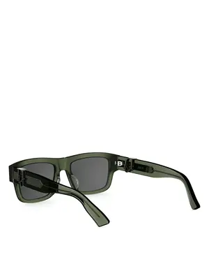 Dior Oblique S3i Rectangle Sunglasses - Green/solid Smoke