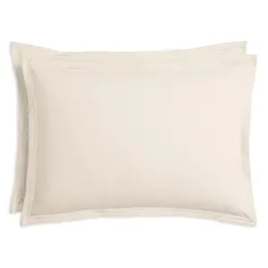 HUDSON PARK COLLECTION Italian Percale Solid King Sham Set Exclusive - Vanilla Sky