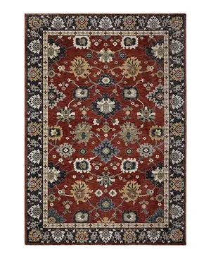 ORIENTAL WEAVERS Eliana Eli12 Area Rug, 3'3x5 - Red