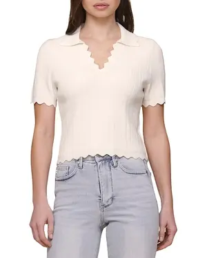 Bagatelle Ribbed Scalloped Edge Top