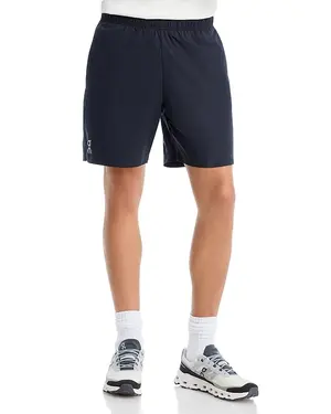 On 7" Core Running Shorts With Integrated Brief - Black