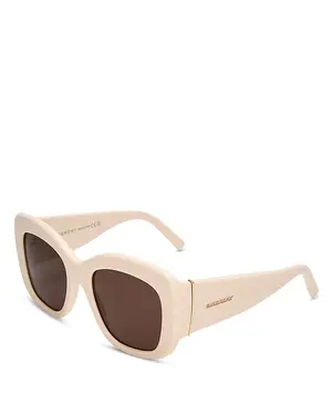 Givenchy Butterfly Sunglasses, 53mm - White / Solid Brown