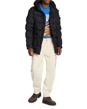 Moncler Bretagne Short Down Parka - Blue