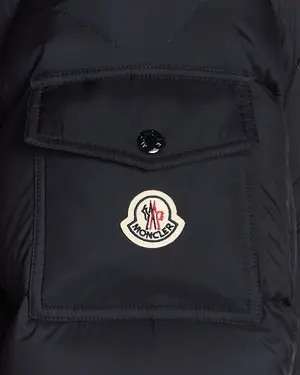 Moncler Bretagne Short Down Parka - Blue