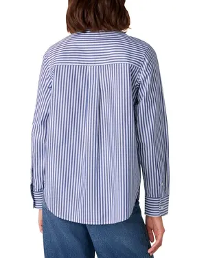 Whistles Relaxed Fit Striped Shirt