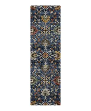 DALYN RUG COMPANY Silk Road Sr4 Runner Area Rug, 2'3x7'6 - Navy