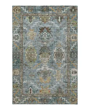 DALYN RUG COMPANY Silk Road Sr8 Area Rug, 3'0x5'0 - Blue/gold