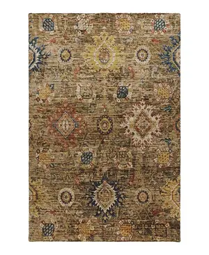 DALYN RUG COMPANY Silk Road Sr9 Area Rug, 3'0x5'0 - Camel/blue