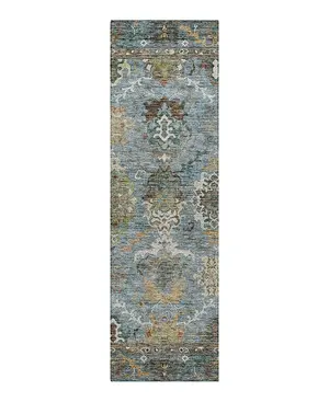 DALYN RUG COMPANY Silk Road Sr8 Runner Area Rug, 2'3x7'6 - Blue/gold