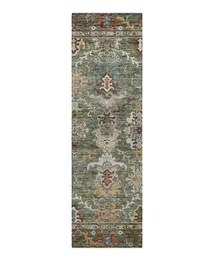 DALYN RUG COMPANY Silk Road Sr8 Runner Area Rug, 2'3x7'6 - Sage/brown