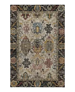 DALYN RUG COMPANY Silk Road Sr5 Area Rug, 5'0x7'6 - Black