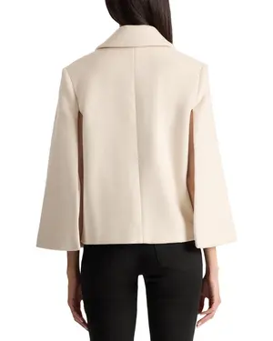 Alice + Olivia Reynalda Cape Jacket - Off White