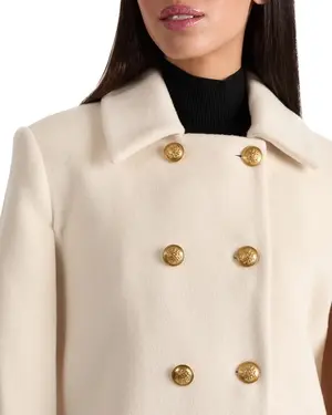 Alice + Olivia Reynalda Cape Jacket - Off White