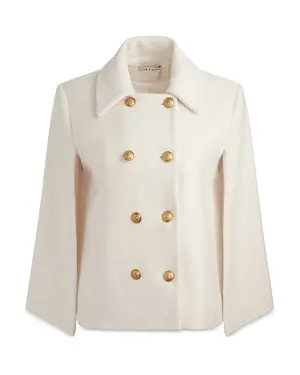 Alice + Olivia Reynalda Cape Jacket - Off White
