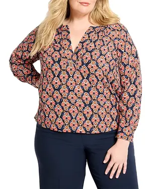 NIC+ZOE Harvest Ikat Top