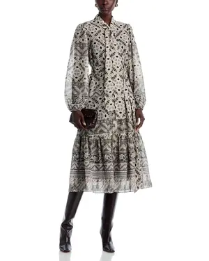 Kobi Halperin Flint Printed Midi Dress