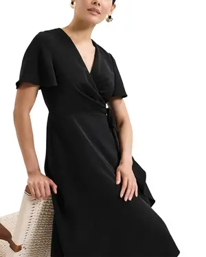 PHASE EIGHT Julissa Wrap Dress - Black