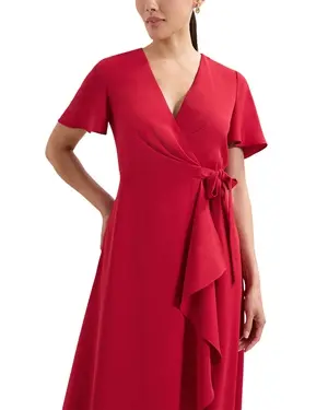 PHASE EIGHT Julissa Wrap Dress - Red
