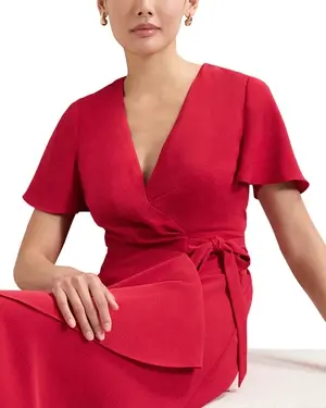 PHASE EIGHT Julissa Wrap Dress - Red