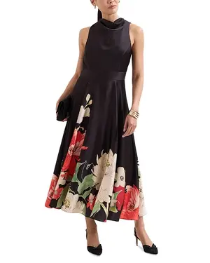 PHASE EIGHT Cheryl Printed Midi Dress