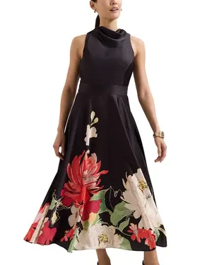 PHASE EIGHT Cheryl Printed Midi Dress