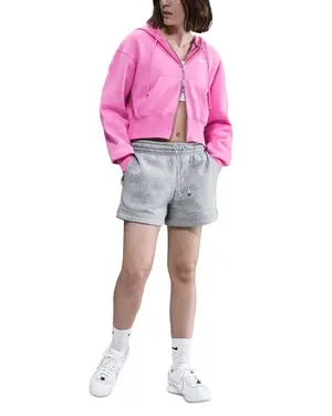 Nike Fleece Cropped Hoodie - Playful Pink