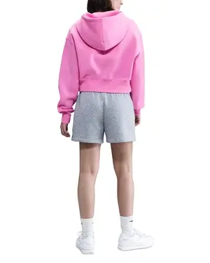 Nike Fleece Cropped Hoodie - Playful Pink