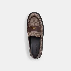 COACH OUTLET Coach Signature Jacquard Lucy Loafer - Oak/maple