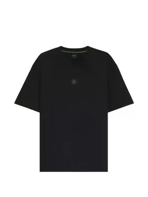 BOSS Logo-patch Cotton T-shirt - Black