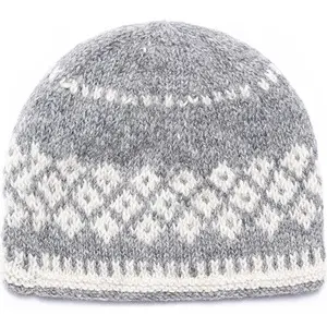 FEELGOODZ Hand-knit Wool Beanie - Ice