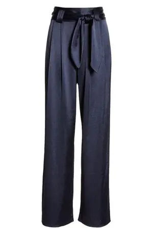 Tory Burch Tie Waist Satin Pants