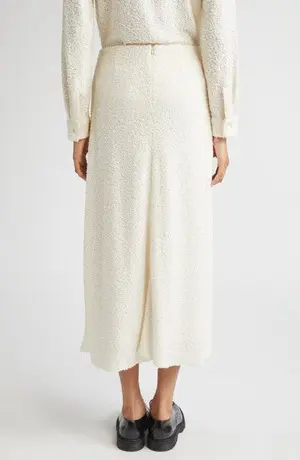 Partow Bia Textured A-line Midi Skirt