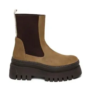 Women's Beige Chelsea Boots