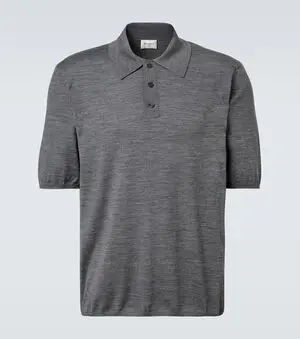 Saint Laurent Cassandre Wool Polo Shirt