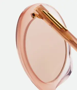 Bottega Veneta Classic Oval Sunglasses - Pink