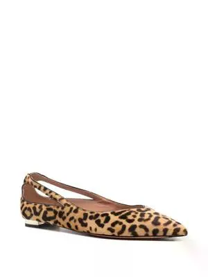 AQUAZZURA Leopard-print Ballet Flats