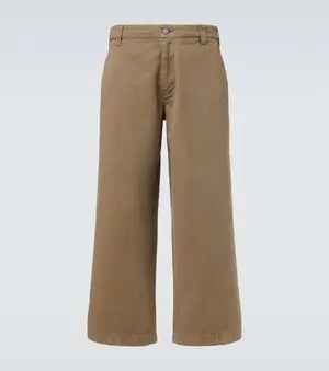 ERL High-rise Wide-leg Jeans - Brown