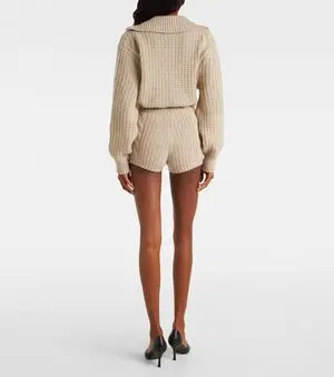 Magda Butrym Cable-knit Cashmere Shorts - Beige