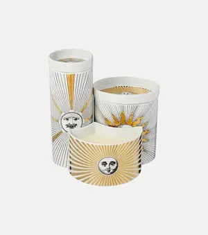 FORNASETTI Nel Mentre Set Of 3 Scented Candles - Gold