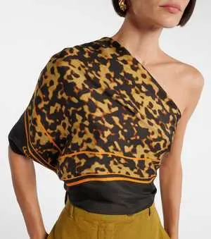Christopher Esber Printed Silk Top