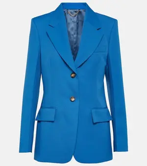 Victoria Beckham Single-breasted Blazer - Blue