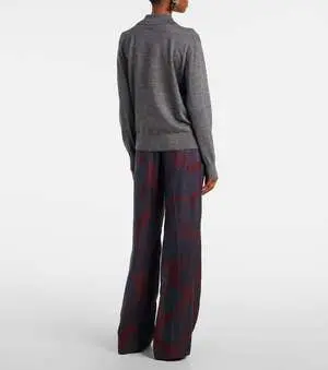Dries Van Noten Wool Polo Sweater - Grey