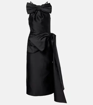 SHUSHU/TONG Bow-detail Cutout Top - Black