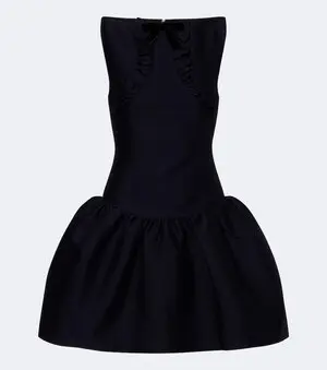 SHUSHU/TONG Cotton-blend Tweed Minidress - Blue
