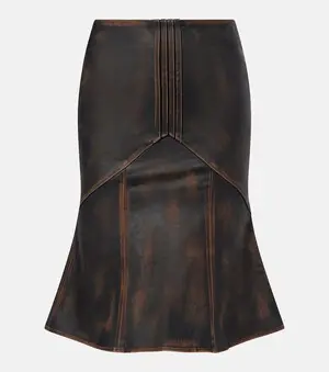 SHUSHU/TONG Bow-detail Cutout Top - Brown
