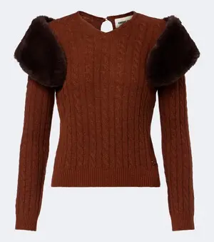 SHUSHU/TONG Bow-detail Cutout Top - Brown