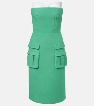 SHUSHU/TONG Bow-detail Cutout Top - Green